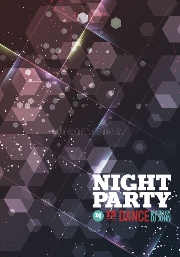 Night party Vector stock vector. Illustration of abstract - 49002399