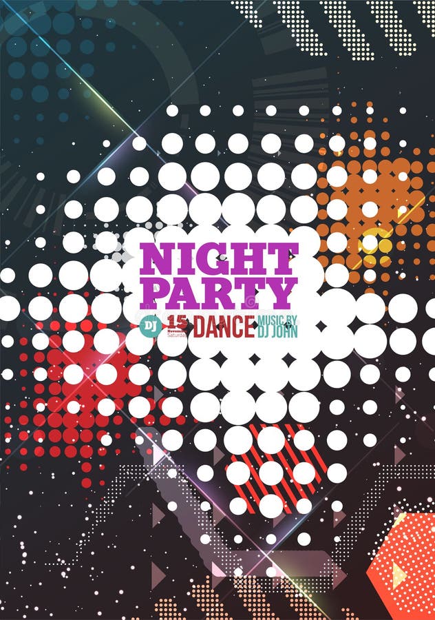 Night party Vector stock vector. Illustration of disco - 51470435