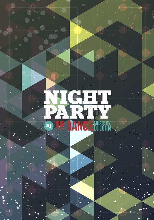 Night party Vector stock vector. Illustration of frame - 52321656
