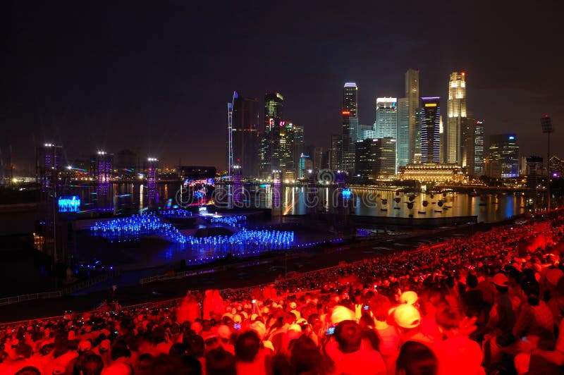 Singapore 43rd National Day Editorial Photography - Image of occasion ...