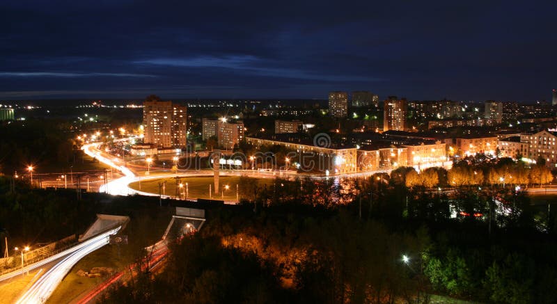 Night Perm stock photo. Image of autumn, evening, perm - 13760400