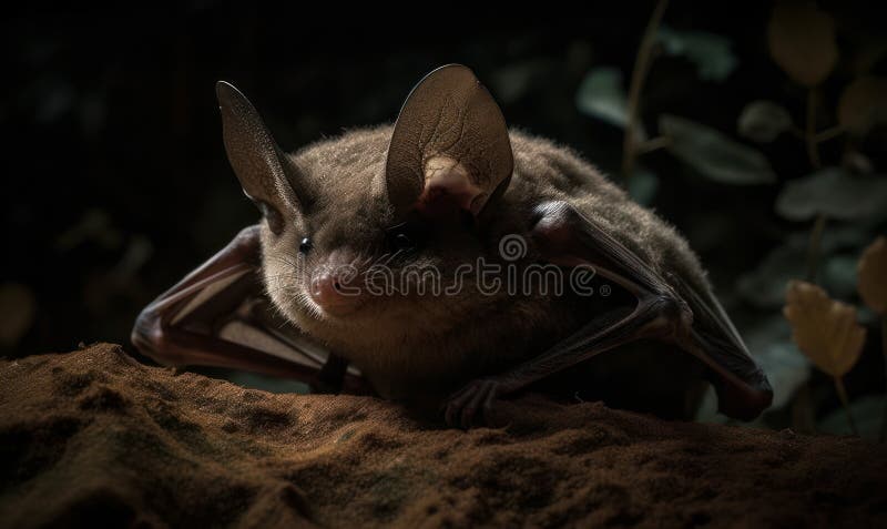 Night Photo of Disk-winged Bat in Its Natural Habitat. Generative AI ...