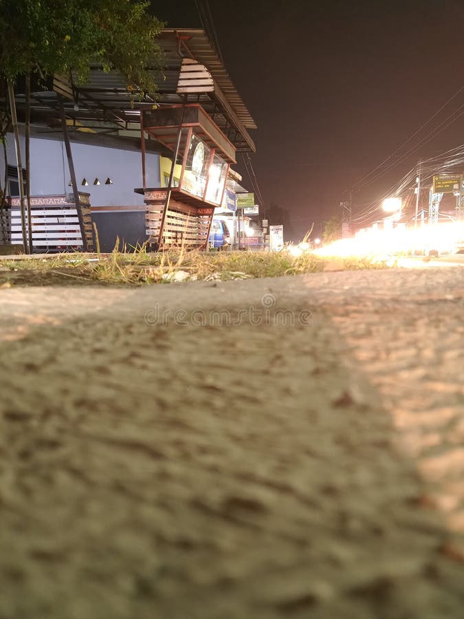 Night 12.00 Pm in the Village in Indonesian Country Editorial Image ...