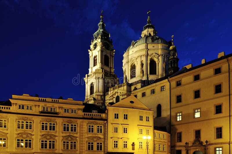 Night prague scene stock image. Image of evening, tourist - 31370977
