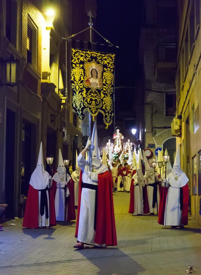 Night Procession during Holy Week Editorial Photography - Image of ...