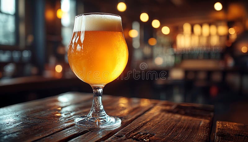 Night Pub Bar, Drink Beer Liquid Glass Nightlife Celebration Generated ...