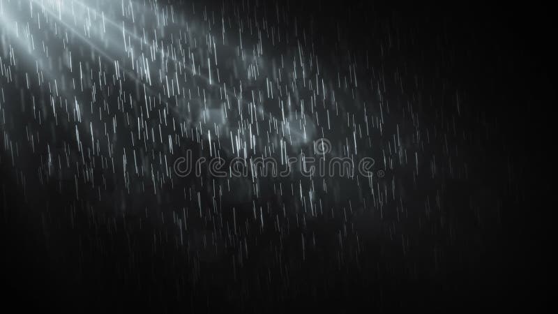Night rain stock video. Video of lighting, loop, drops - 46691903