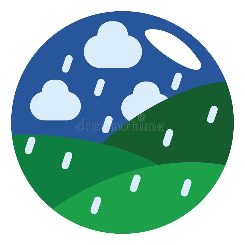 Green Field Night Rain Stock Illustrations – 76 Green Field Night Rain ...