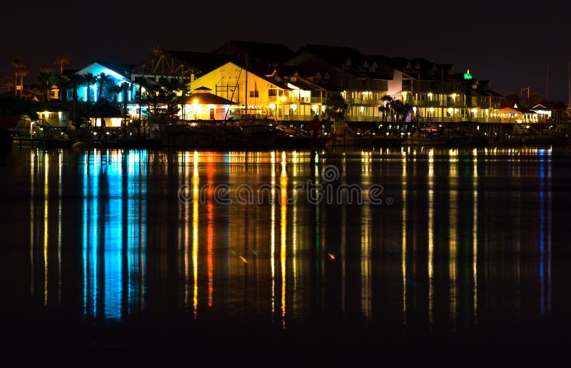 Night Reflection stock image. Image of water, bright - 16268079