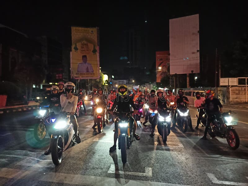 Night ride gang editorial photography. Image of gang - 262674177