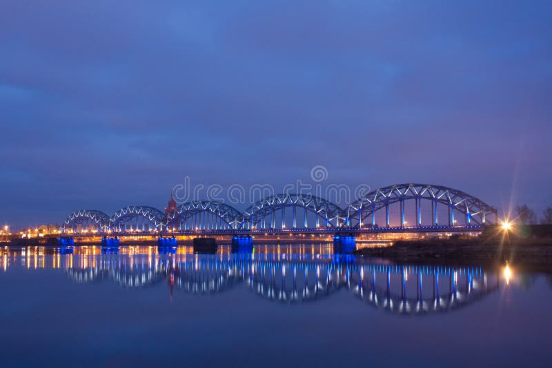 Night River in the City Lights Stock Image - Image of river, seafront ...
