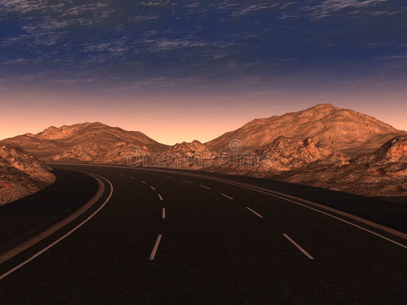 Night road stock photo. Image of mesa, hope, horizon, freedom - 6802156