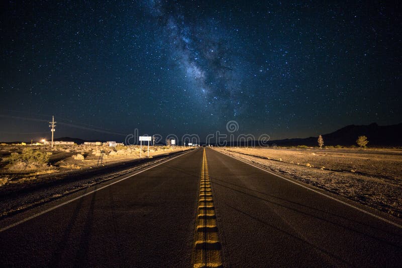 Starry Night in Desert stock image. Image of travel, stars - 28796821