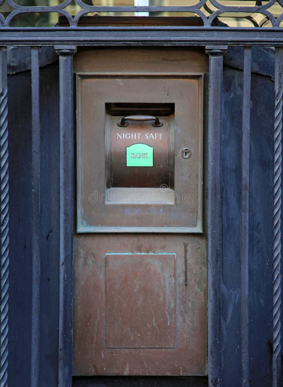 Night safe stock image. Image of door, metal, safe, exterior - 25996319