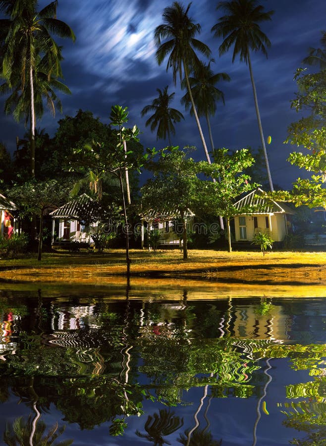 Night scene stock image. Image of idyllic, leisure, asian - 54181377