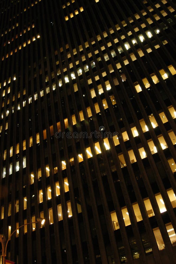 Night Scene of a Building stock photo. Image of illuminated - 396402