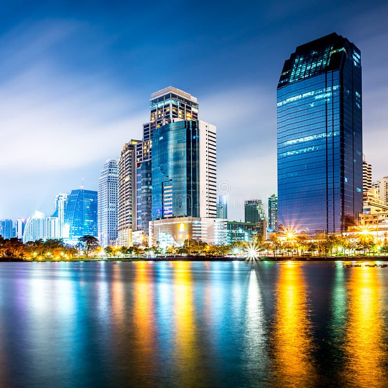 Night scene cityscape stock photo. Image of cityscape - 42170410