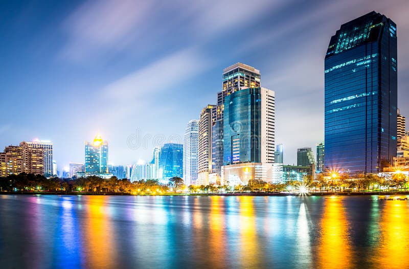 Night scene cityscape stock image. Image of business - 37998181