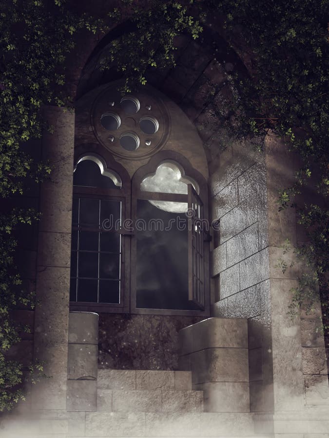 Gothic window 2 stock illustration. Illustration of magic - 11464506