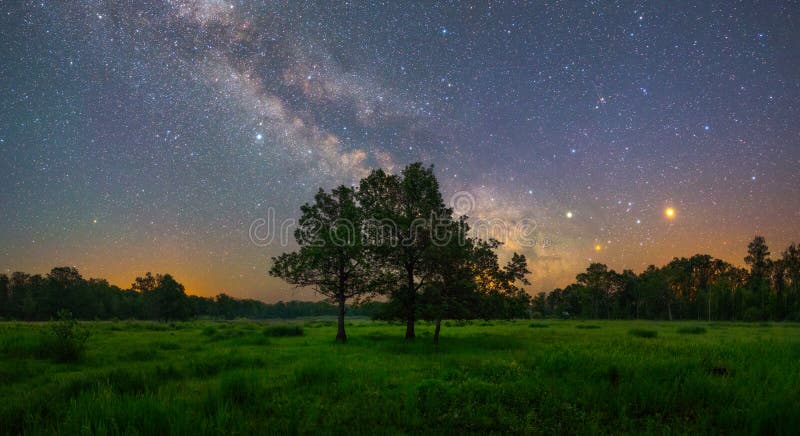 Night scene landscape stock photo. Image of galaxy, space - 79883934
