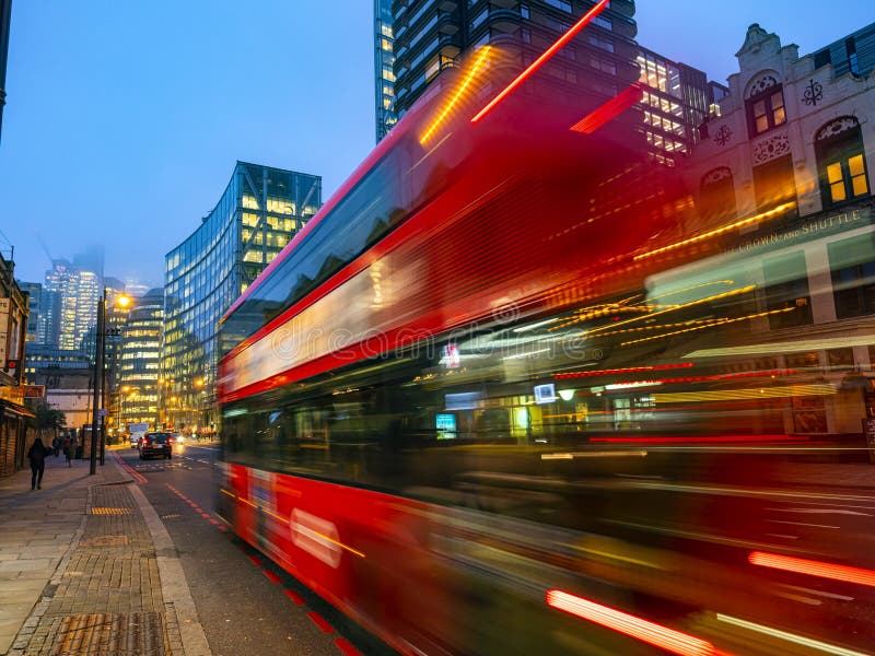 London Red Double Decker Bus Stock Image - Image of transport, england ...