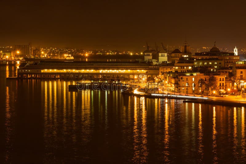 Night Scene in a Deserted Beach Stock Image - Image of lonely, clouds ...