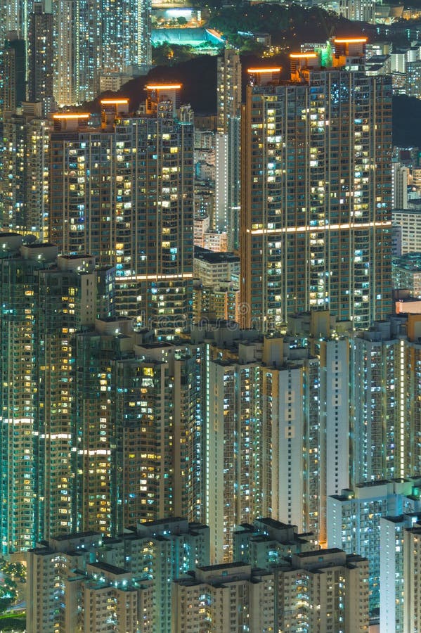 Night Scene Pattern Building Stock Image - Image of famous, light: 44463903