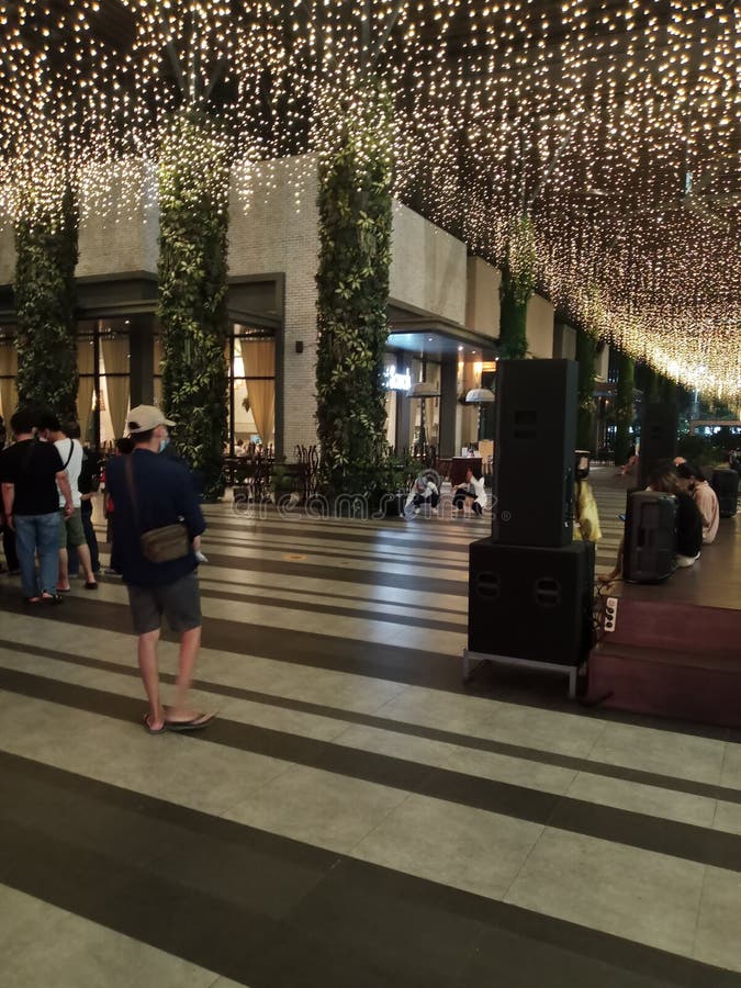 Night Scene in a Shopping Mall in Indonesia Editorial Image - Image of ...