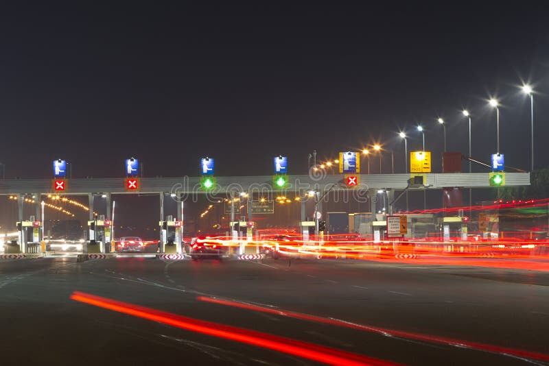 Toll station stock image. Image of highway, town, running - 30078743