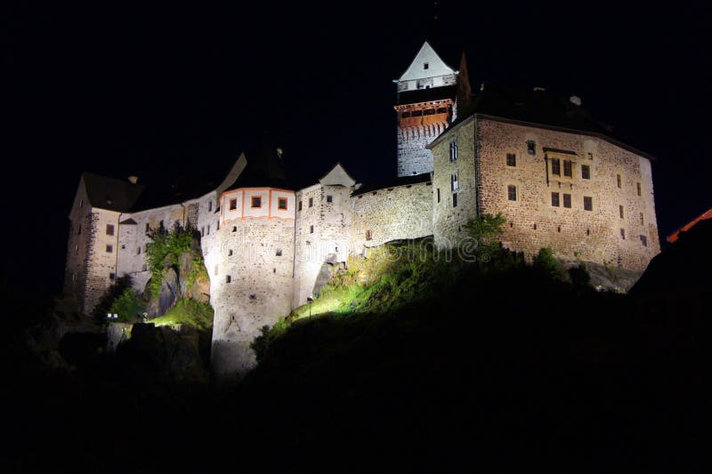 Night Scenery of the Castle Stock Image - Image of historical, scenery ...