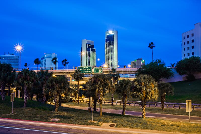 Night Scenes Around Corpus Christi Texas Editorial Stock Photo - Image ...
