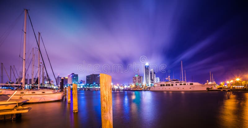 Night Scenes Around Corpus Christi Texas Editorial Stock Photo - Image ...