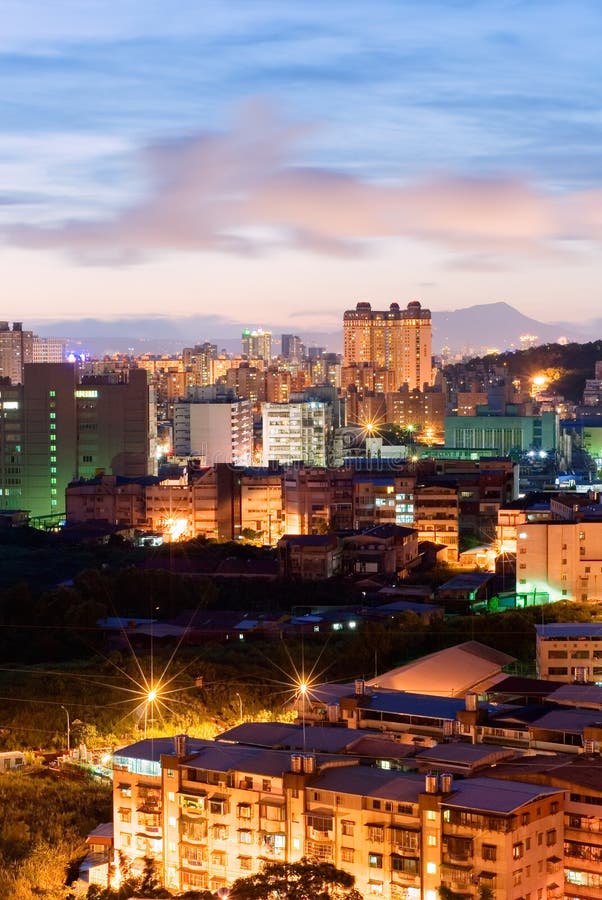 Night scenes of city stock photo. Image of color, night - 10870040