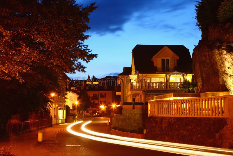 Night scenes,Lucerne stock image. Image of night, europe - 33338947