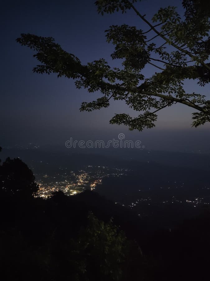 Night Scenes from Vaishnav Devi Stock Photo - Image of midnight, tree ...