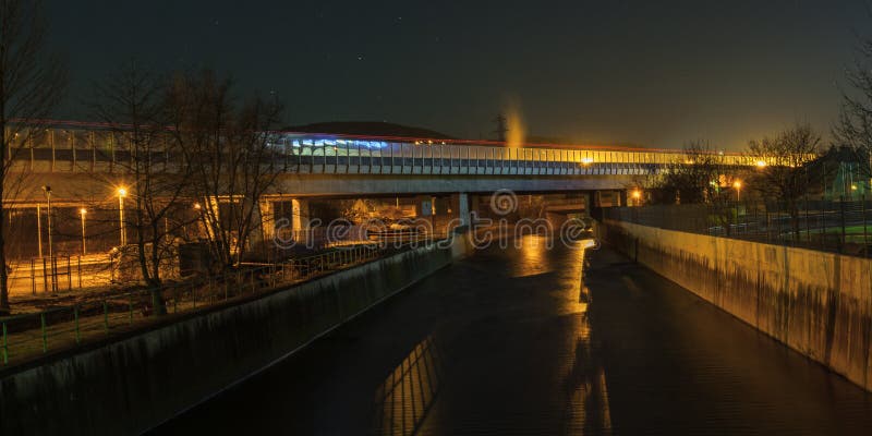 Night scenes stock photo. Image of train, roads, drive - 52692782