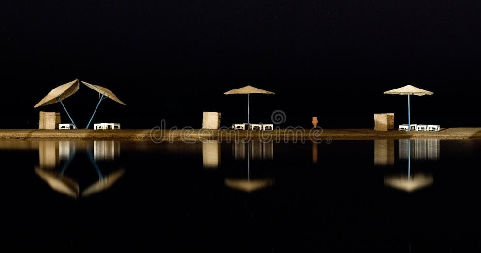 Night sea view stock image. Image of relaxation, night - 2265285