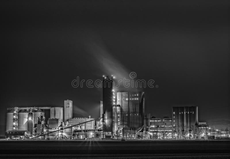 Night Shift stock image. Image of factory, environment - 36709229