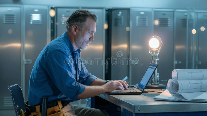 Night Shift Engineer stock footage. Video of construction - 388016530