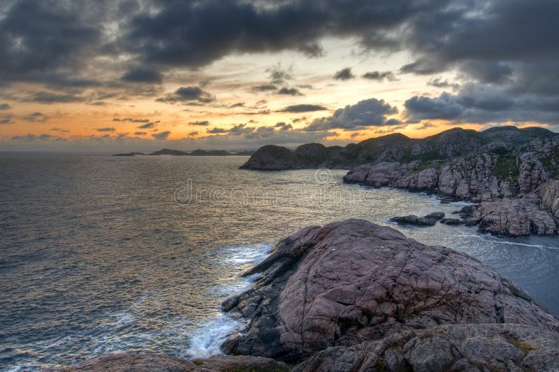 Night at shore stock image. Image of evening, colorful - 10543363