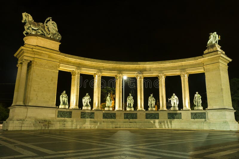 Heroes Square stock photo. Image of street, landmark - 100629600