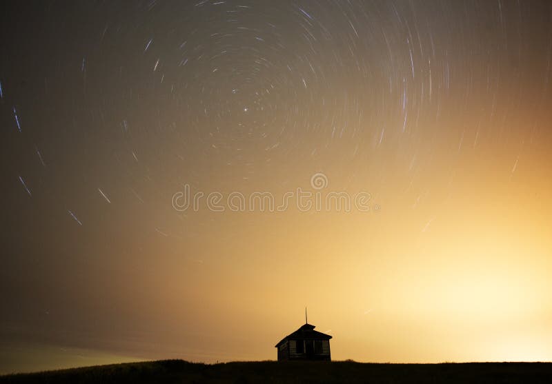Night Shot Star Trails stock image. Image of evening - 23678755