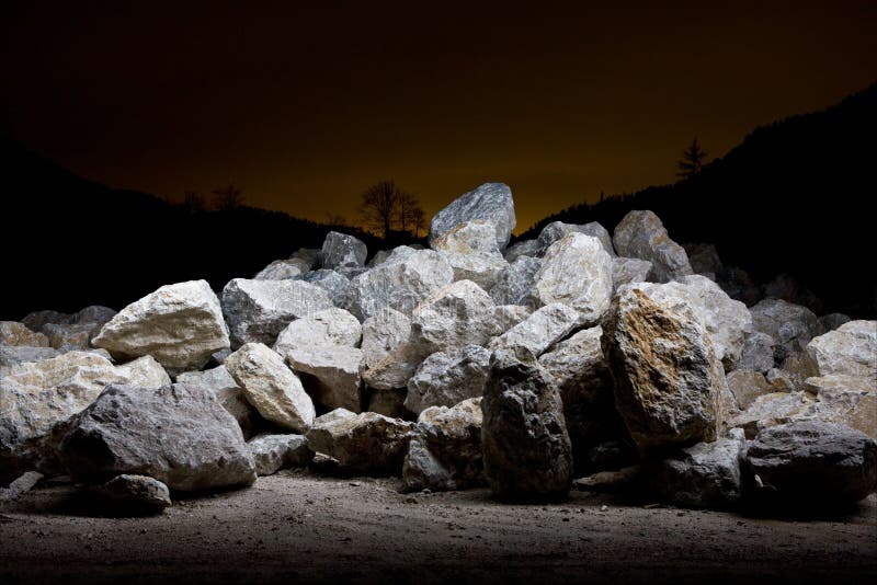 Night shots of a quarry stock image. Image of shots, field - 91743495