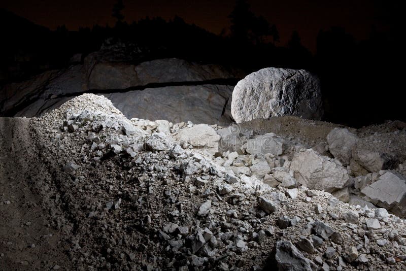 Night shots of a quarry stock image. Image of surreal - 91743623
