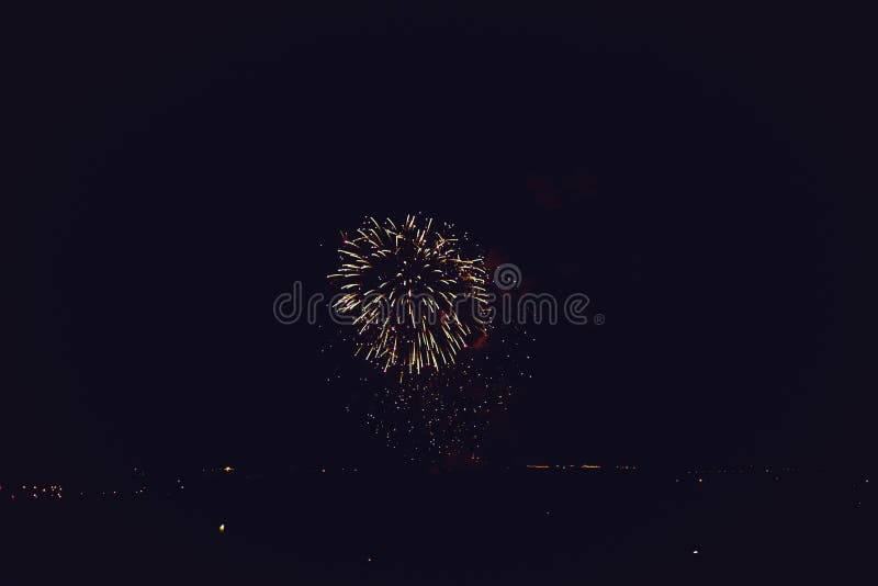 Night Show of Fireworks in the Sky Stock Image - Image of festival ...