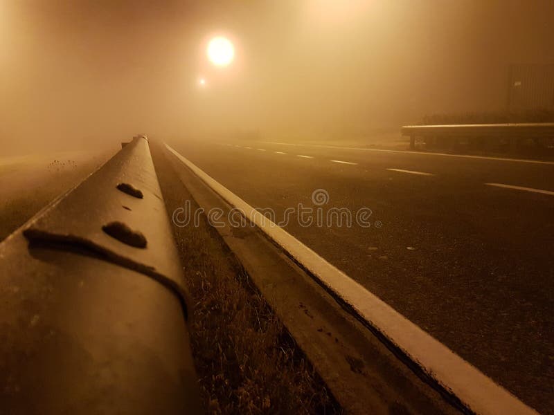 Night at the Side of the Road Stock Photo - Image of time, road: 122755396