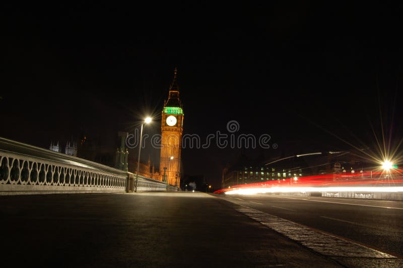 Night sight of london stock image. Image of night, midnight - 12424127