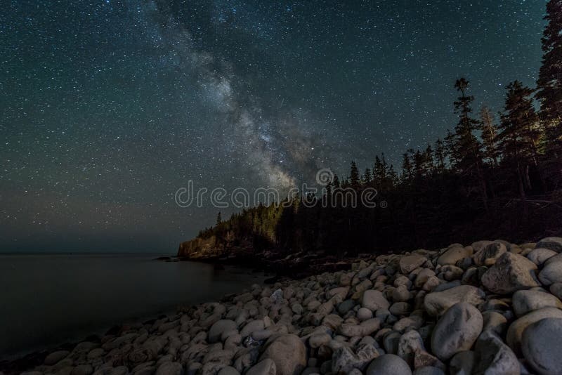 Night Sky stock image. Image of lighthouse, summer, nature - 95651271