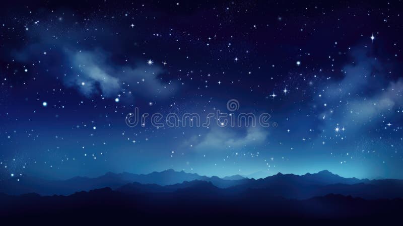 Night Sky Background, Abstract Illustration Stock Image - Image of ...