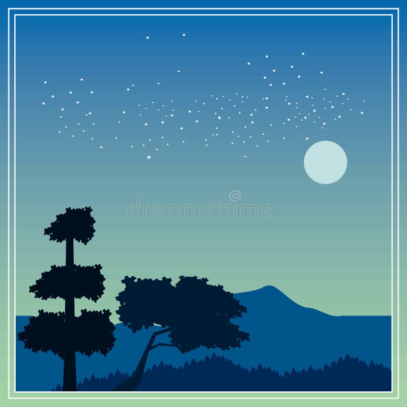 Night Sky Background Design Stock Vector - Illustration of drawings ...